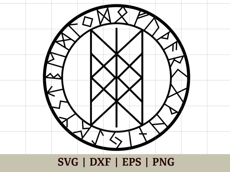 Web of Wyrd SVG Viking Runes Svg Nordic Symbol Black and - Etsy