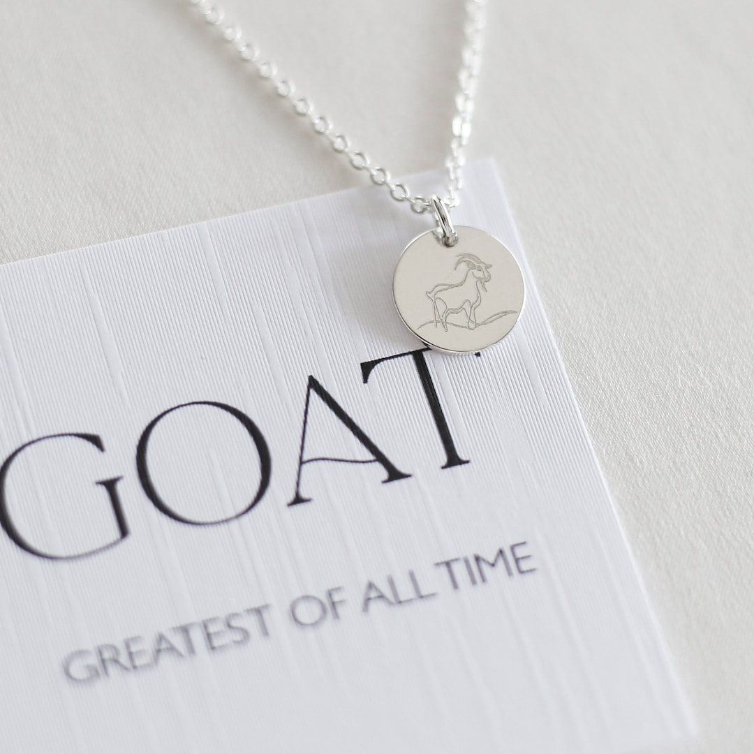 GOAT Necklace - Goat Necklace, Gift for Friend, G.O.A.T, Greatest of ...