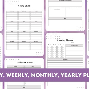 Personalized ADHD Planner Printable | 84 Pages | Canva Editable | 2 ...