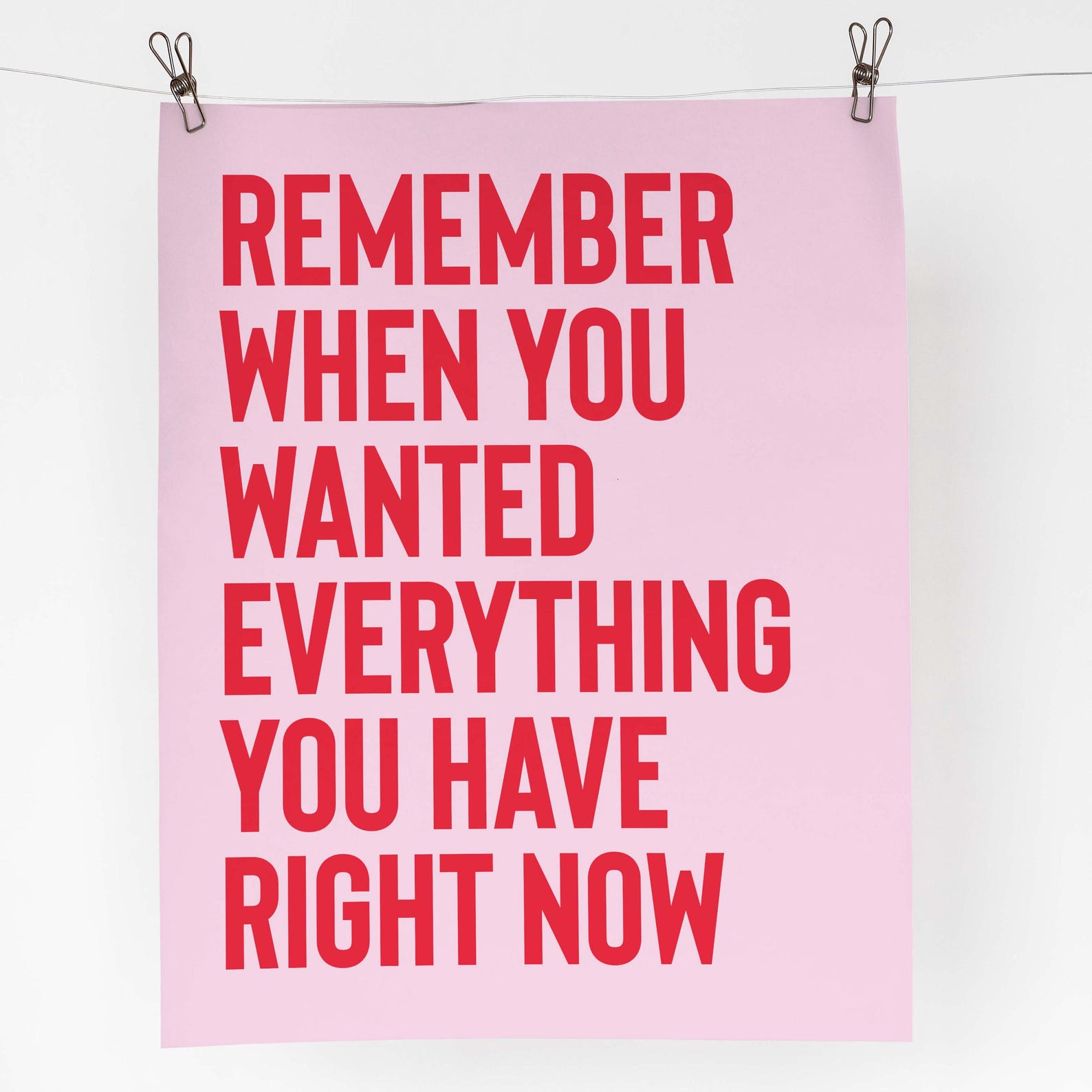 Remember When... Gratitude Quote Wall Print, Digital Download, Retro ...