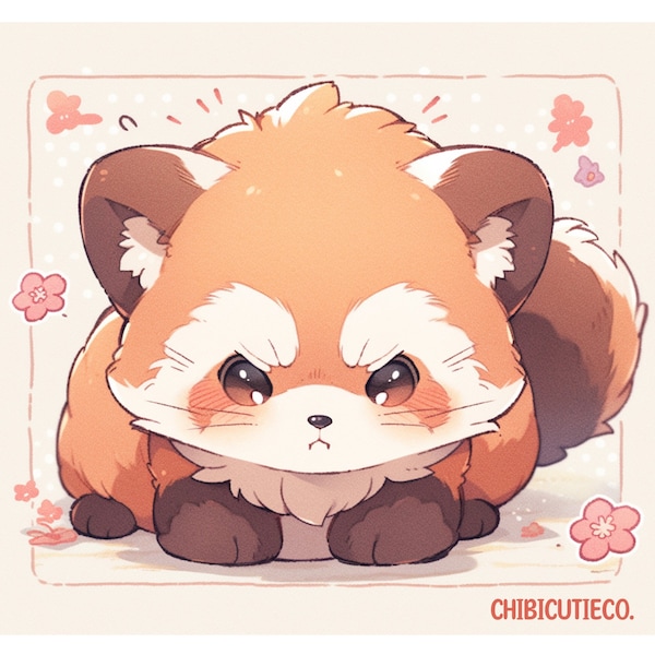 Kawaii Red Panda - Etsy
