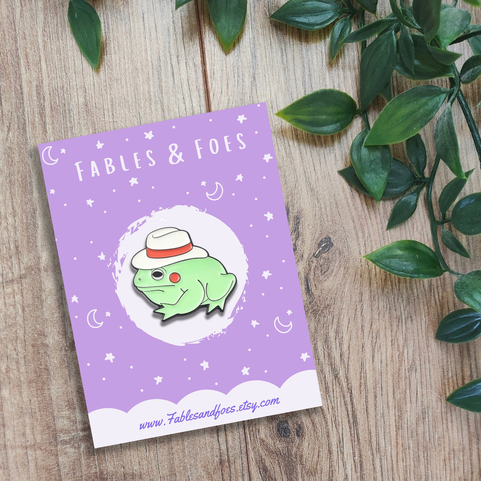 Frog Enamel Pin With Fedora Hat Cute Frog Wearing Hat Unique Animal Pin ...