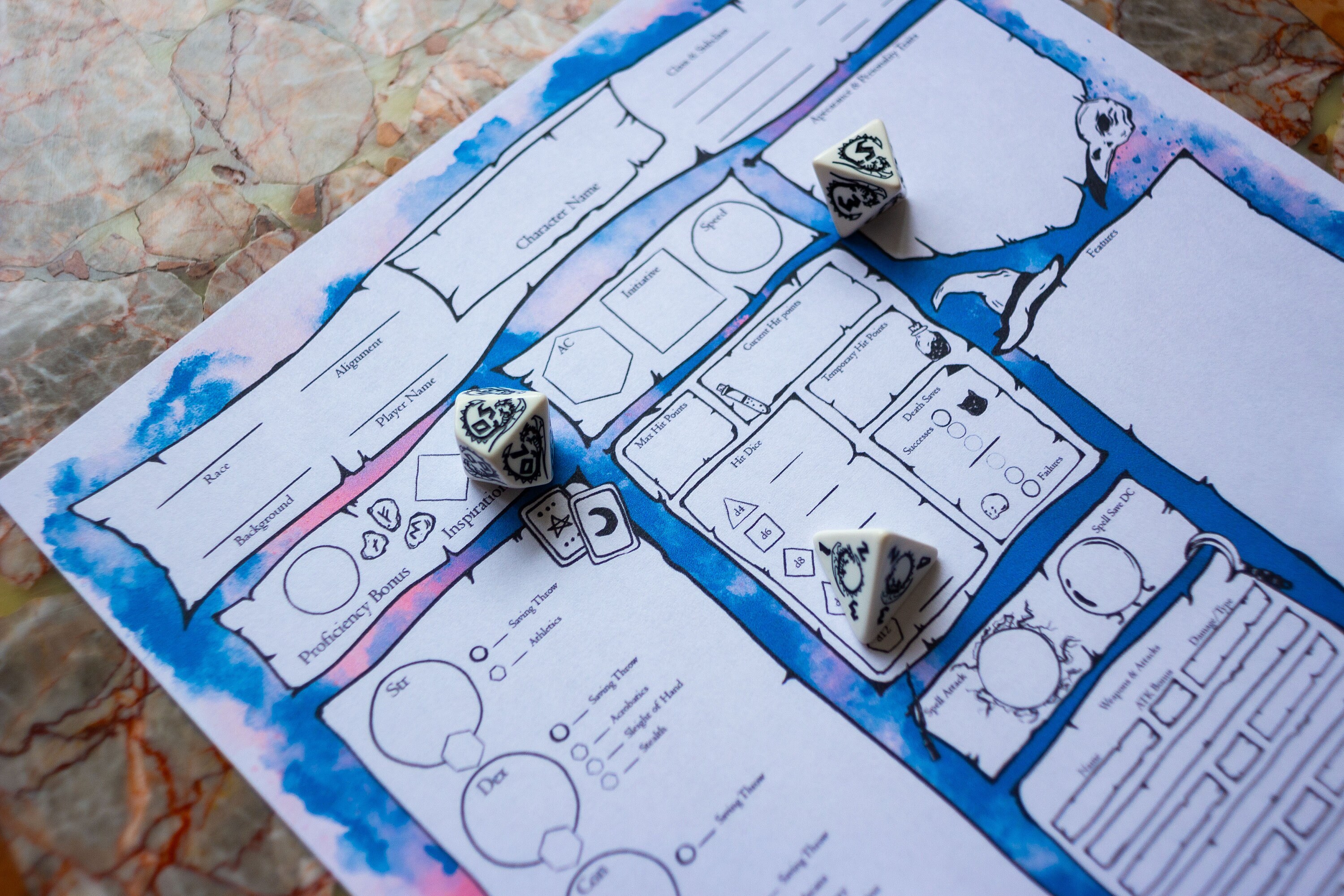 Dnd 5e Character Sheet Witch Themed Custom Printable Ttrpg - Etsy Canada