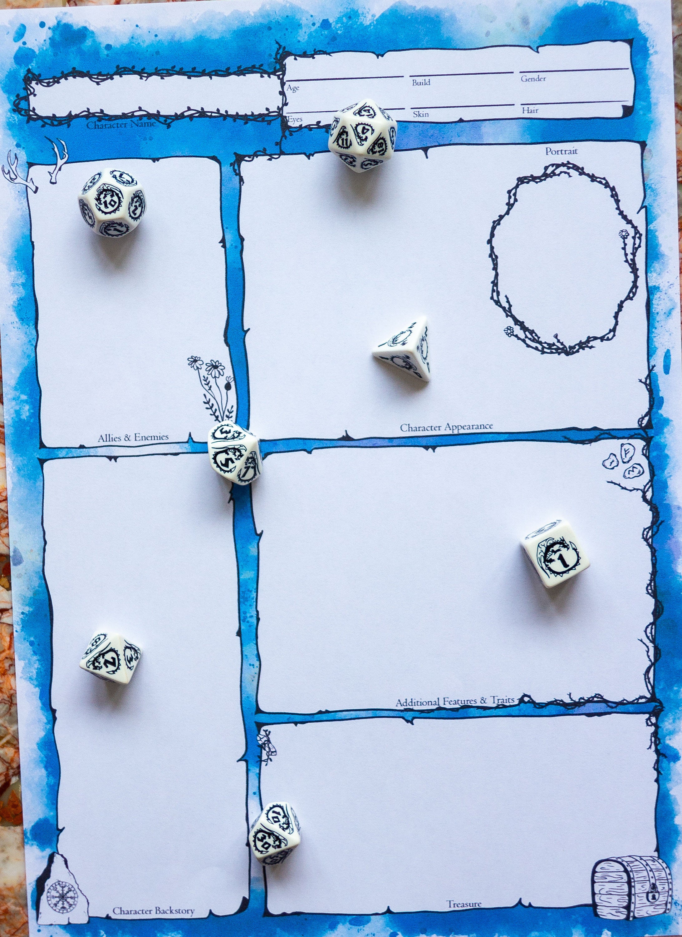 5e Character Sheet Pdf Dnd Circle of Stars Druid Themed Ttrpg - Etsy