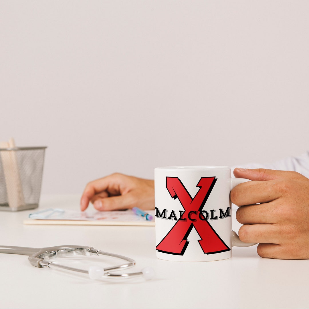 Malcolm X Design Coffee Mug: A Symbol of Justice and Strength - Etsy