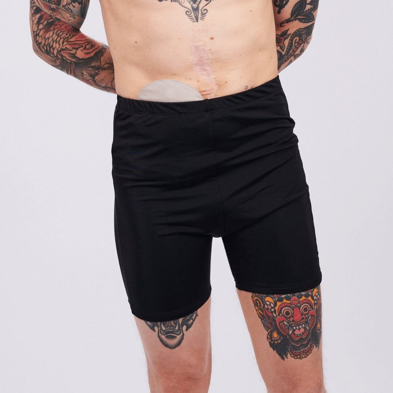 Men's Ostomy Fitted Swim Trunks - Etsy
