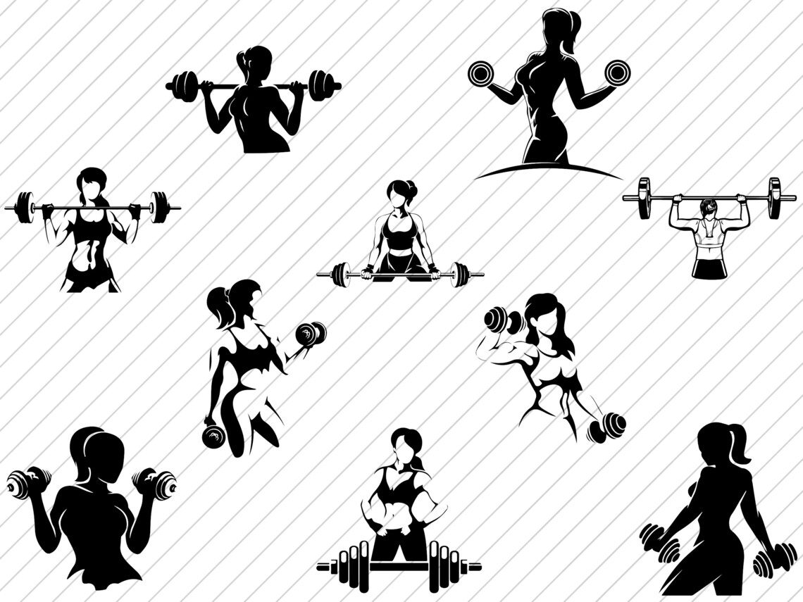 Weight Lifting Woman SVG Bundle, Keep Fit Svg, Work Out Svg, Fitness ...