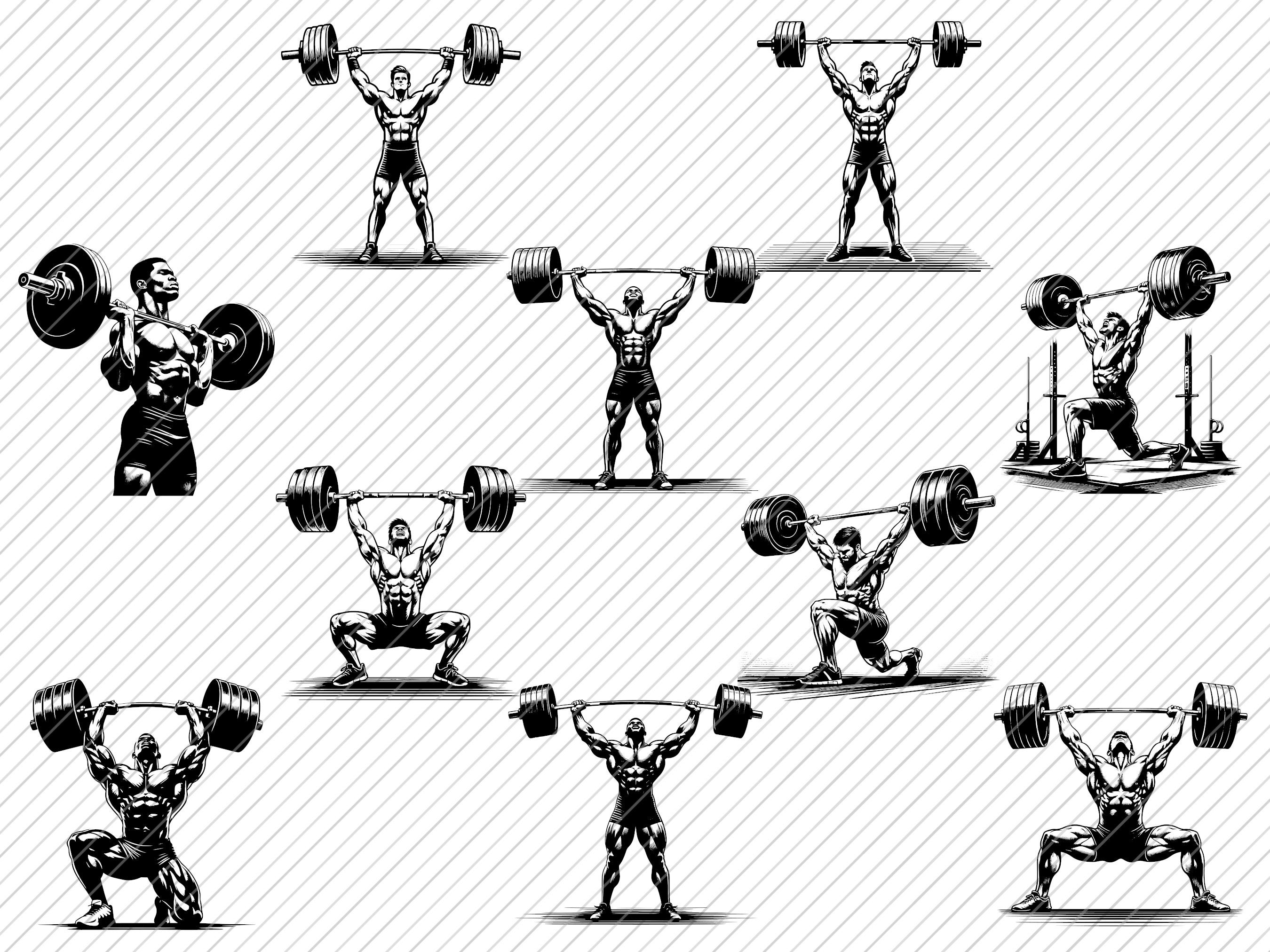 Weight Lifting SVG Bundle, Keep Fit Svg, Work Out Svg, Fitness Svg ...