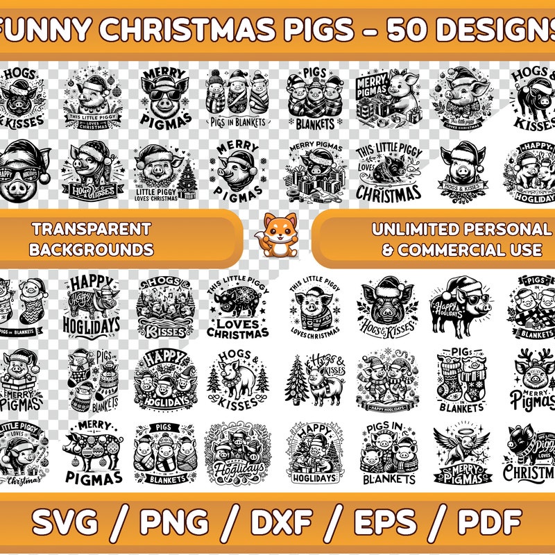 Pig Christmas Sayings - Etsy