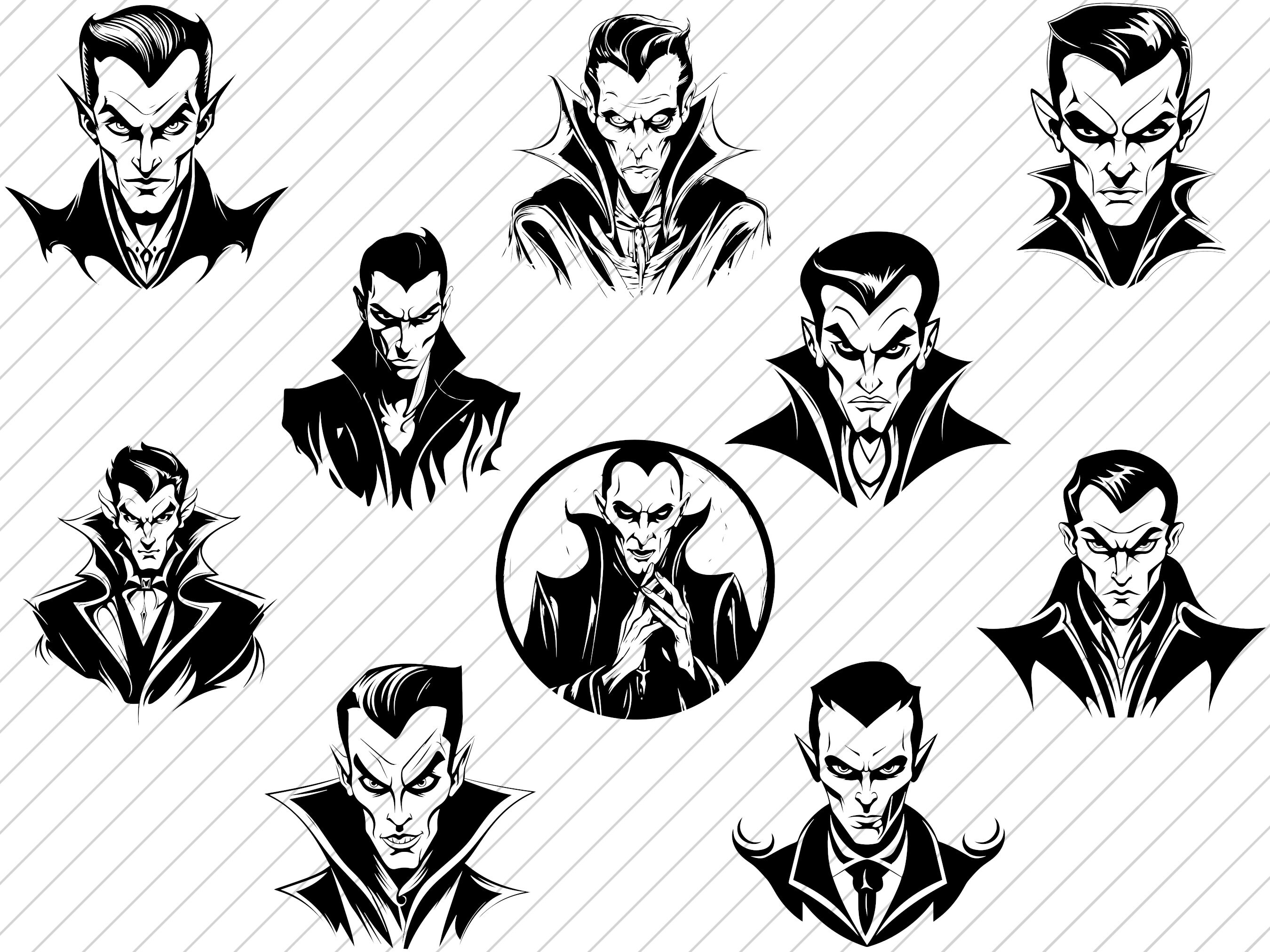 Vampire Svg Bundle, Vampire Silhouette, Vampire Png, Vampire Clip Art ...