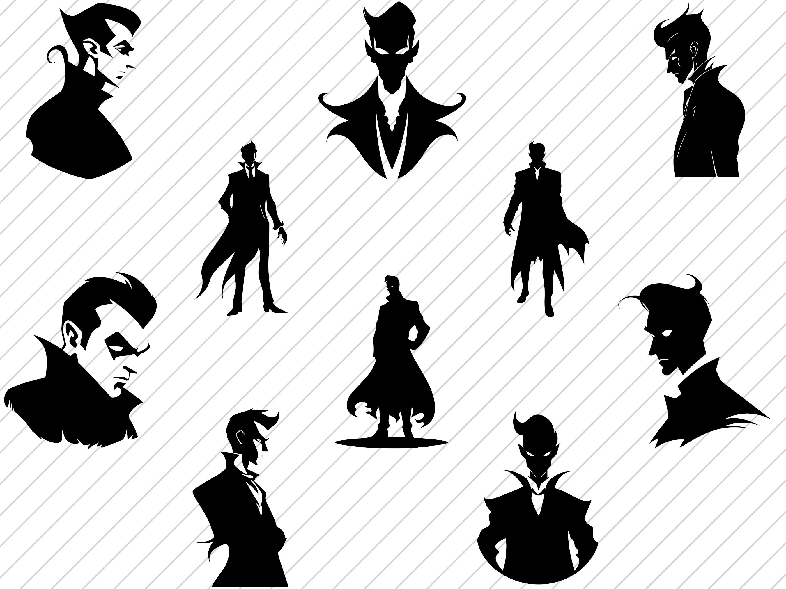 Vampire Svg Bundle, Vampire Silhouette, Vampire Png, Vampire Clip Art ...