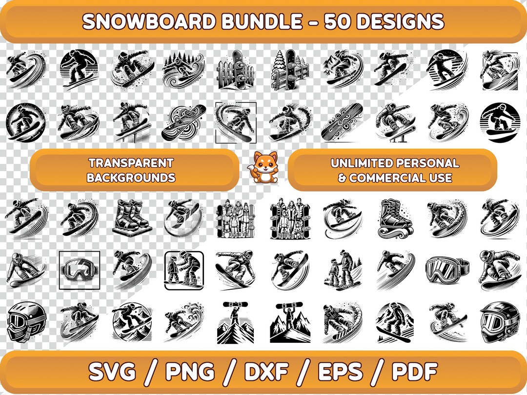 Snowboard Art Bundle, Snowboard Svg, Snowboard Png, Snowboard Wall Art ...