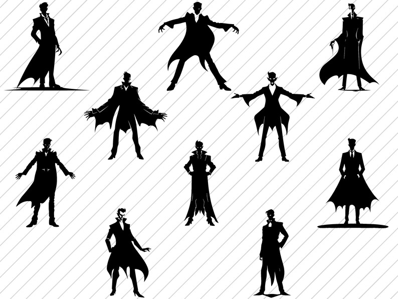 Vampire Svg Bundle, Vampire Silhouette, Vampire Png, Vampire Clip Art ...