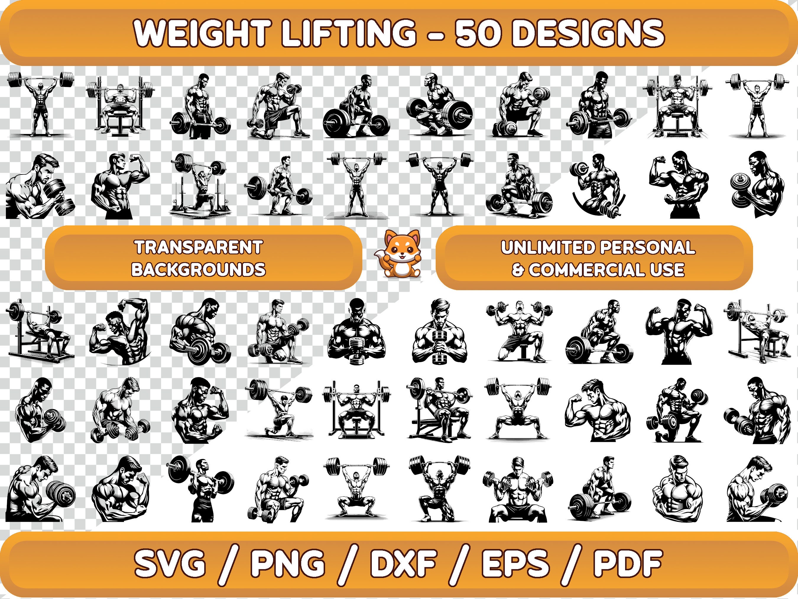 Weight Lifting SVG Bundle, Keep Fit Svg, Work Out Svg, Fitness Svg ...