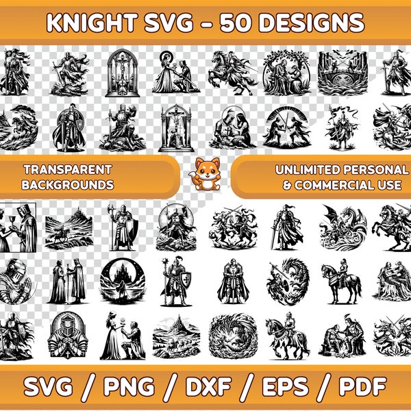 Knight Svg - Etsy