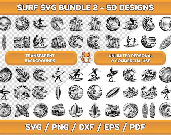 Surfboard Svg Bundle, Surf Clipart, Surf Svg, Surfing Svg, Summer Png ...