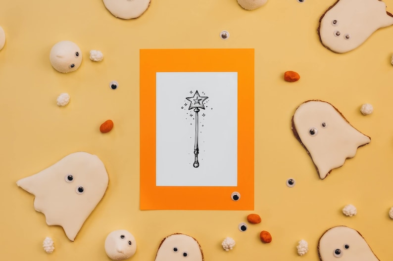 Magic Wand & Broomstick SVG Bundle: Halloween Clipart (digital Download ...