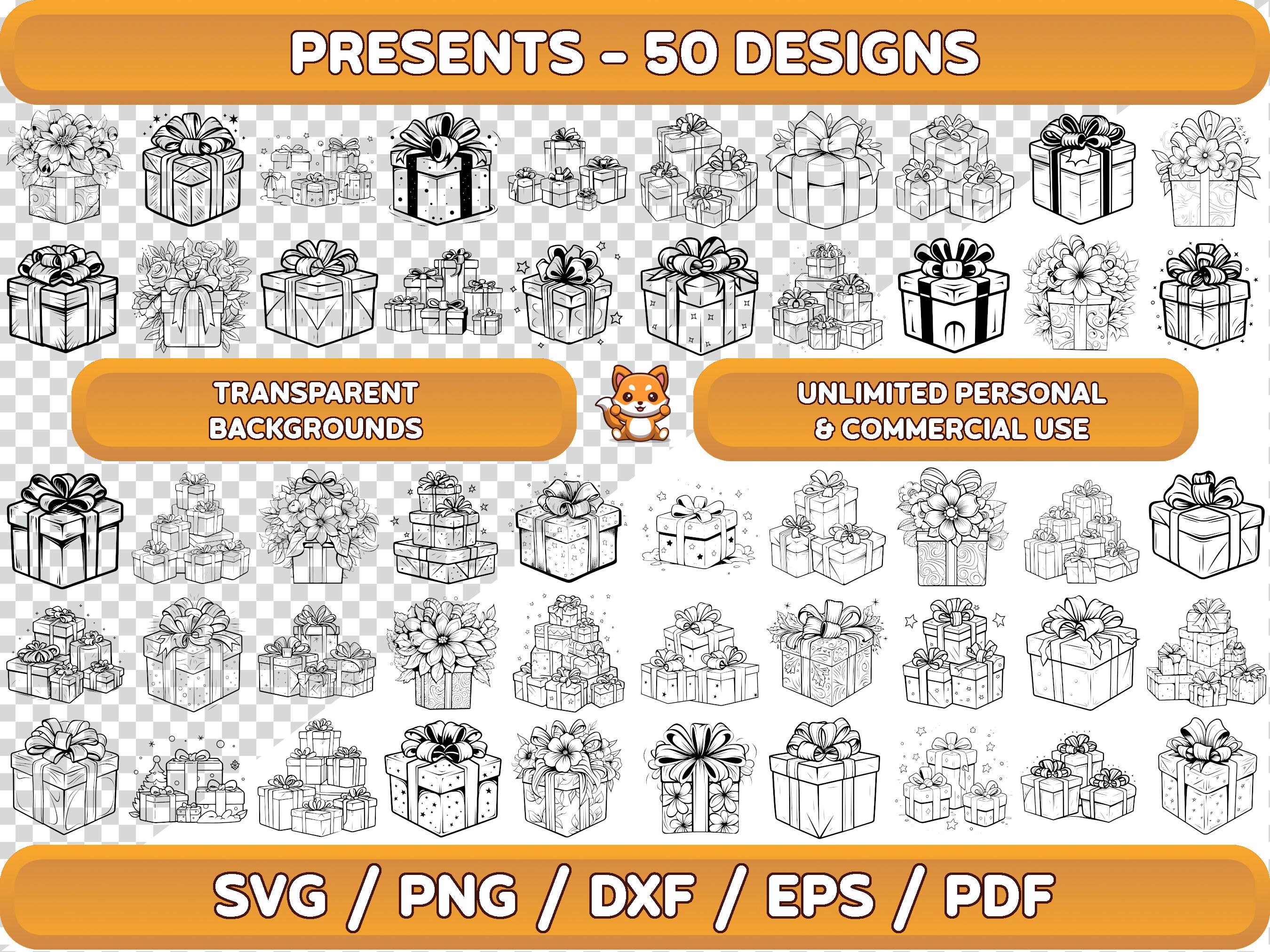 Presents SVG Bundle, Birthday Presents SVG, Christmas Presents SVG ...