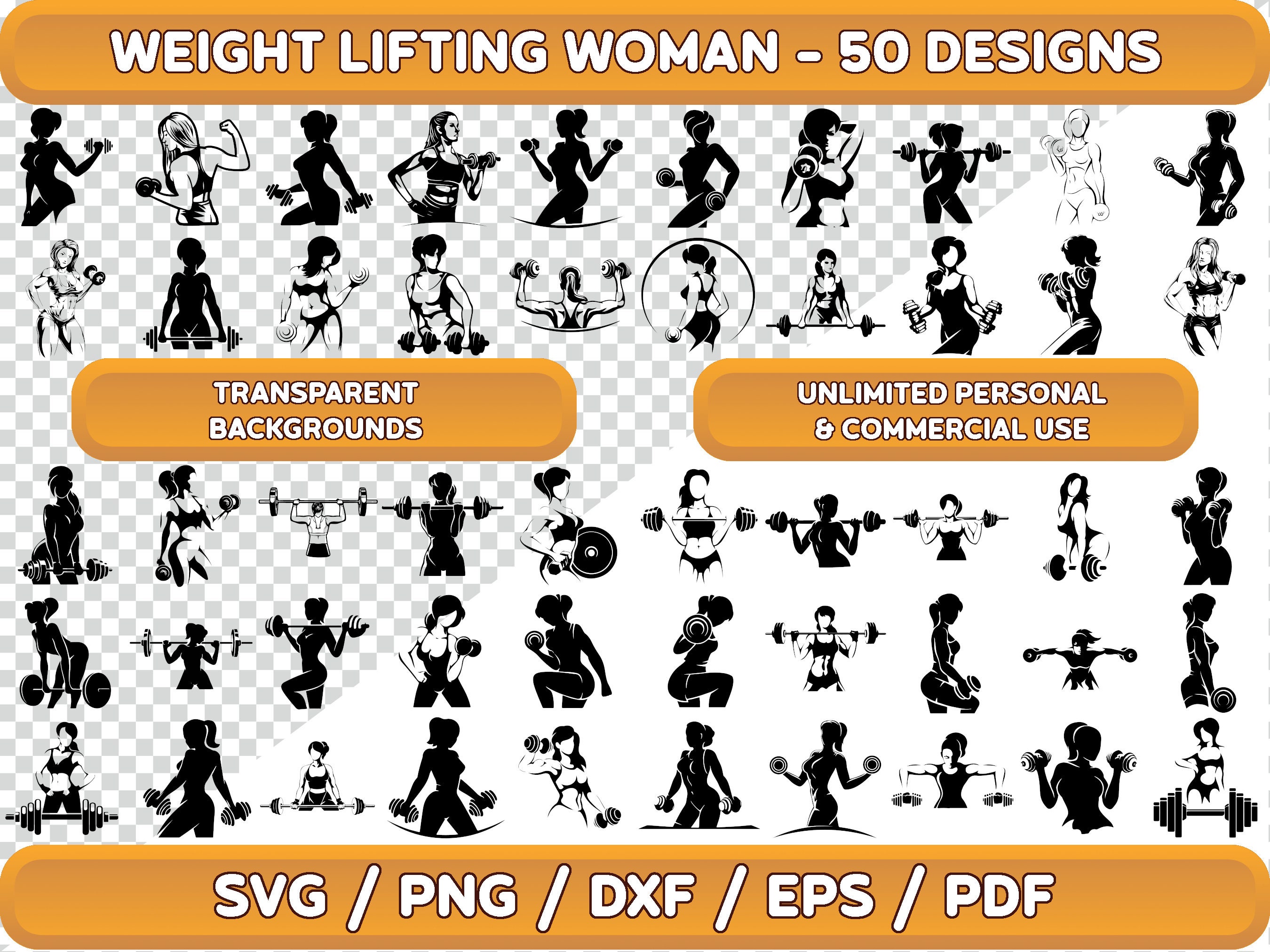 Weight Lifting Woman SVG Bundle, Keep Fit Svg, Work Out Svg, Fitness ...