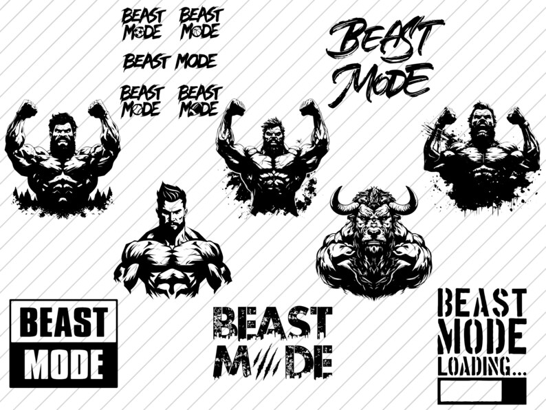Beast Mode SVG Bundle, Keep Fit Svg, Fitness Svg, Work Out Svg ...