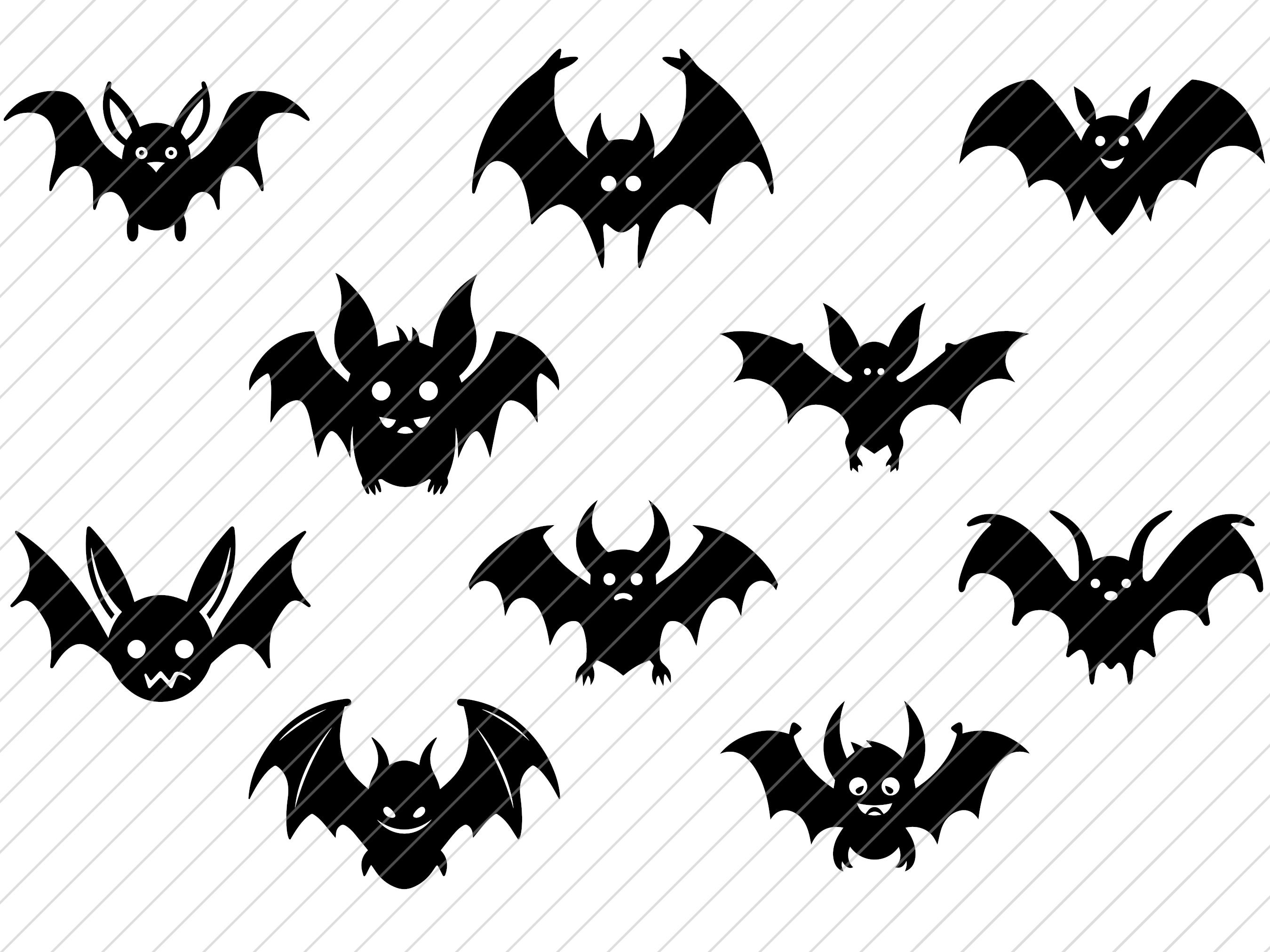 Bat Svg Bundle, Cartoon Bat Bundle, Halloween Svg, Bat Svg, Bat Png ...
