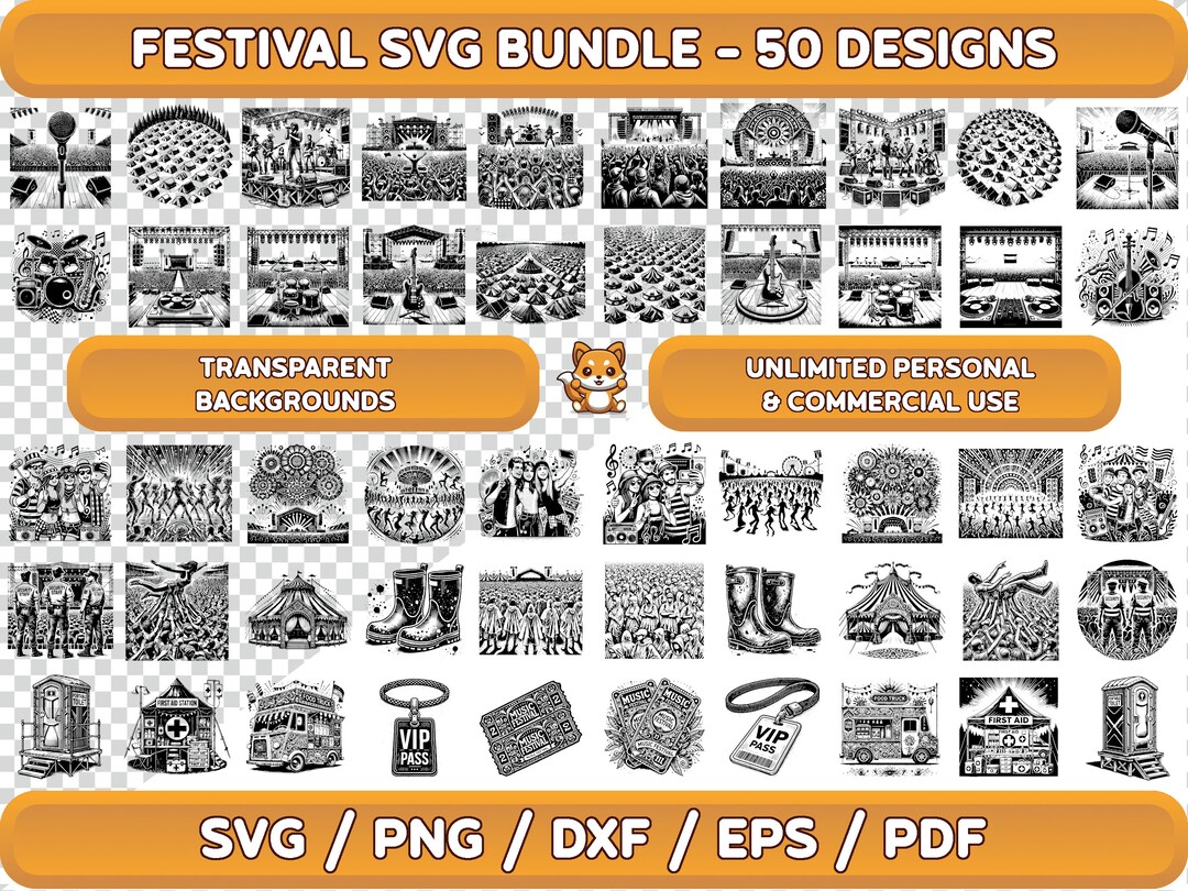 Music Festival Svg Bundle, Music Festival Png, Music Festival Clip Art ...