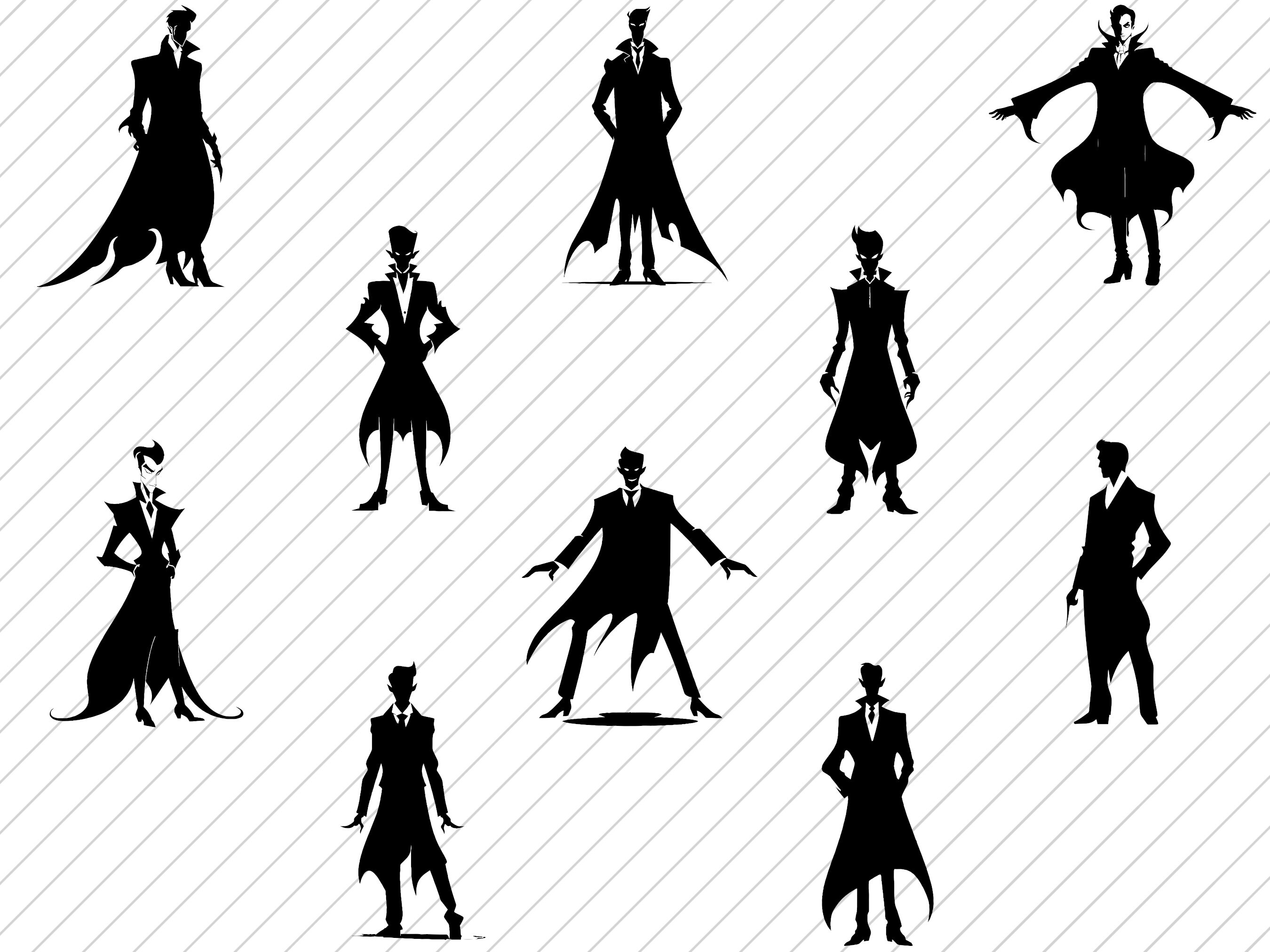 Vampire Svg Bundle, Vampire Silhouette, Vampire Png, Vampire Clip Art ...