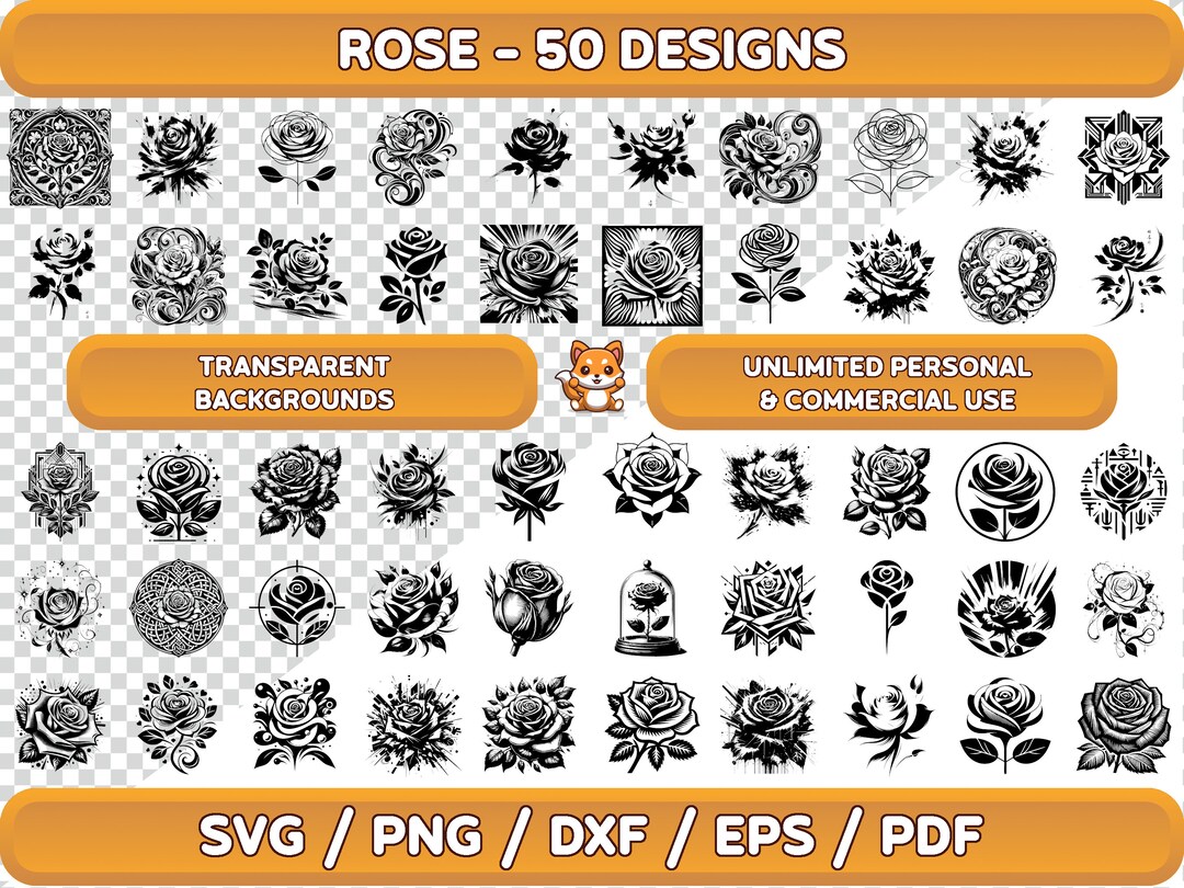 Paquete de SVG de rosa, diseños de SVG de rosa, rosa, SVG de rosa ...