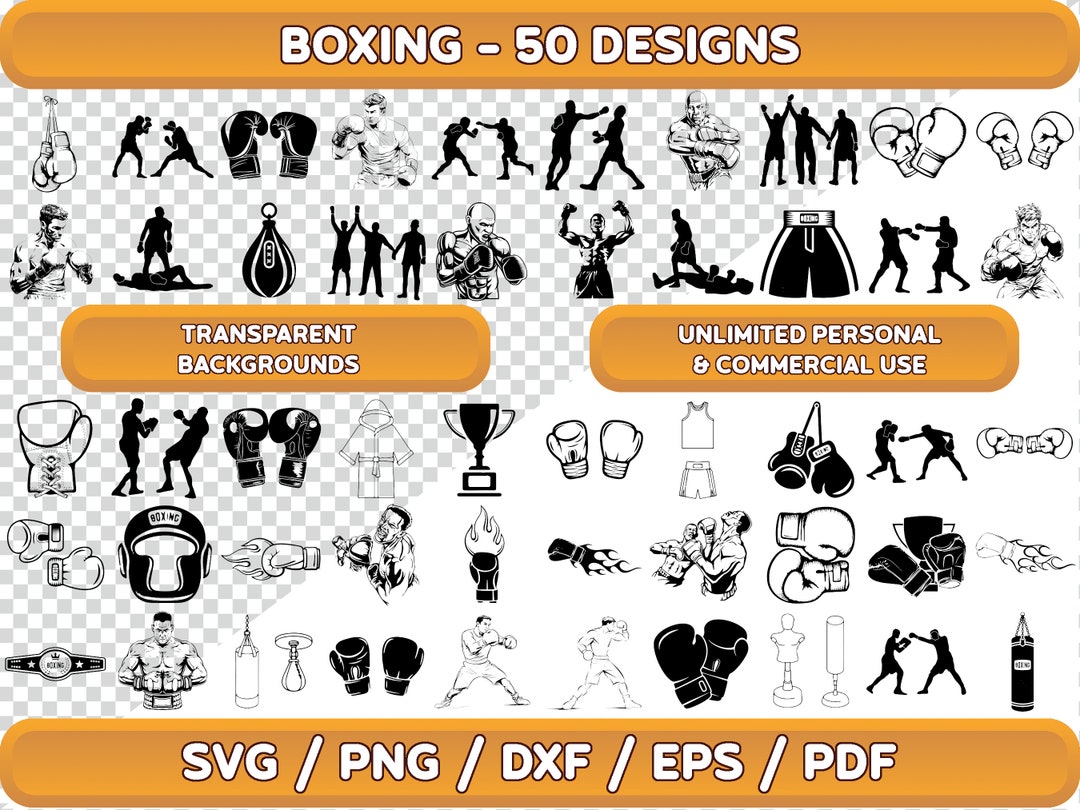 Boxing SVG Bundle Boxing Png Boxing Clip Art Boxing Cut - Etsy