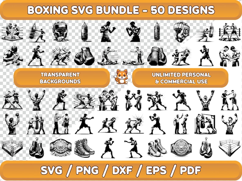 Boxing SVG Bundle, Boxing Png, Boxing Clip Art, Boxing Cut Files ...