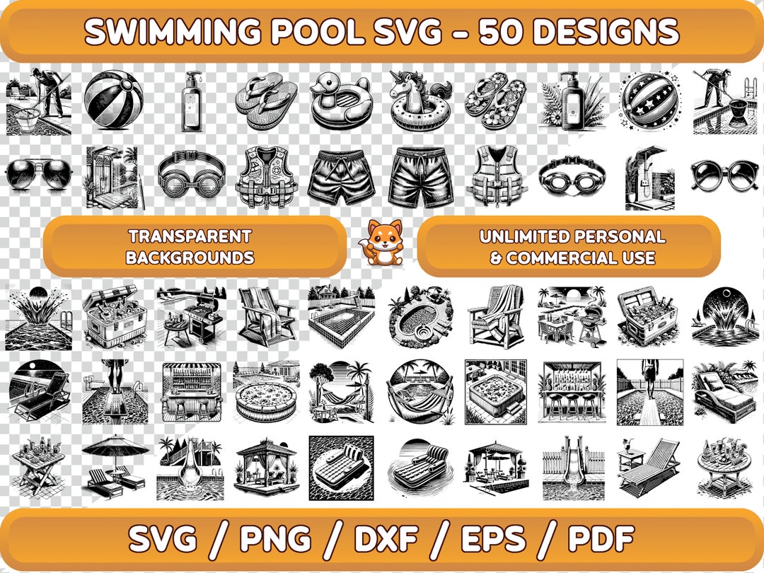Swimming Pool Svg Bundle, Swimming Svg, Swimming Pool Png, Swimming ...