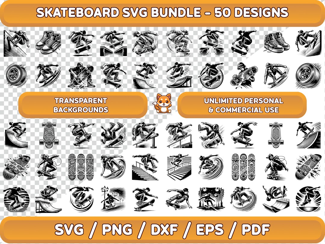 Skateboard Svg Bundle, Skateboard Png, Skateboard Deck, Skateboard Art ...