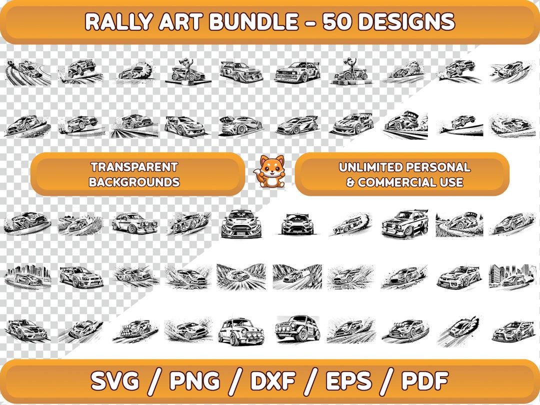 Rally Car Digital Art Bundle, Rally Car Svg, Rally Svg, Rally Car ...