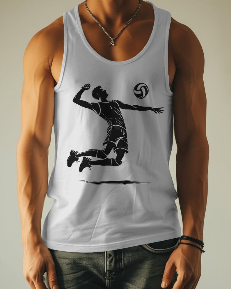 Male Volleyball Svg Bundle Player Court Coach Digital Download Etsy