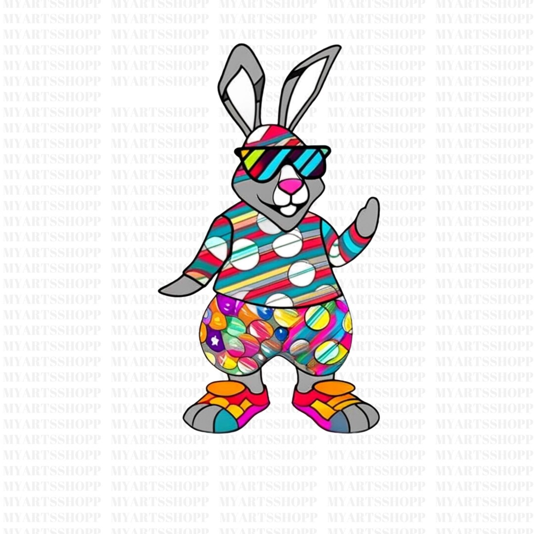 Hip Hop Rabbit PNG, Easter Png, Trendy Easter Png, Kids Easter Png ...