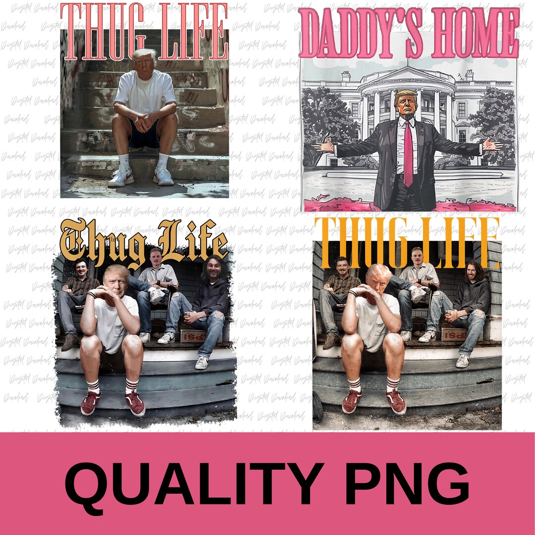 ORIGINAL ARTIST PRESIDENT Daddy's Home Home Real Good Man Donald Pink ...