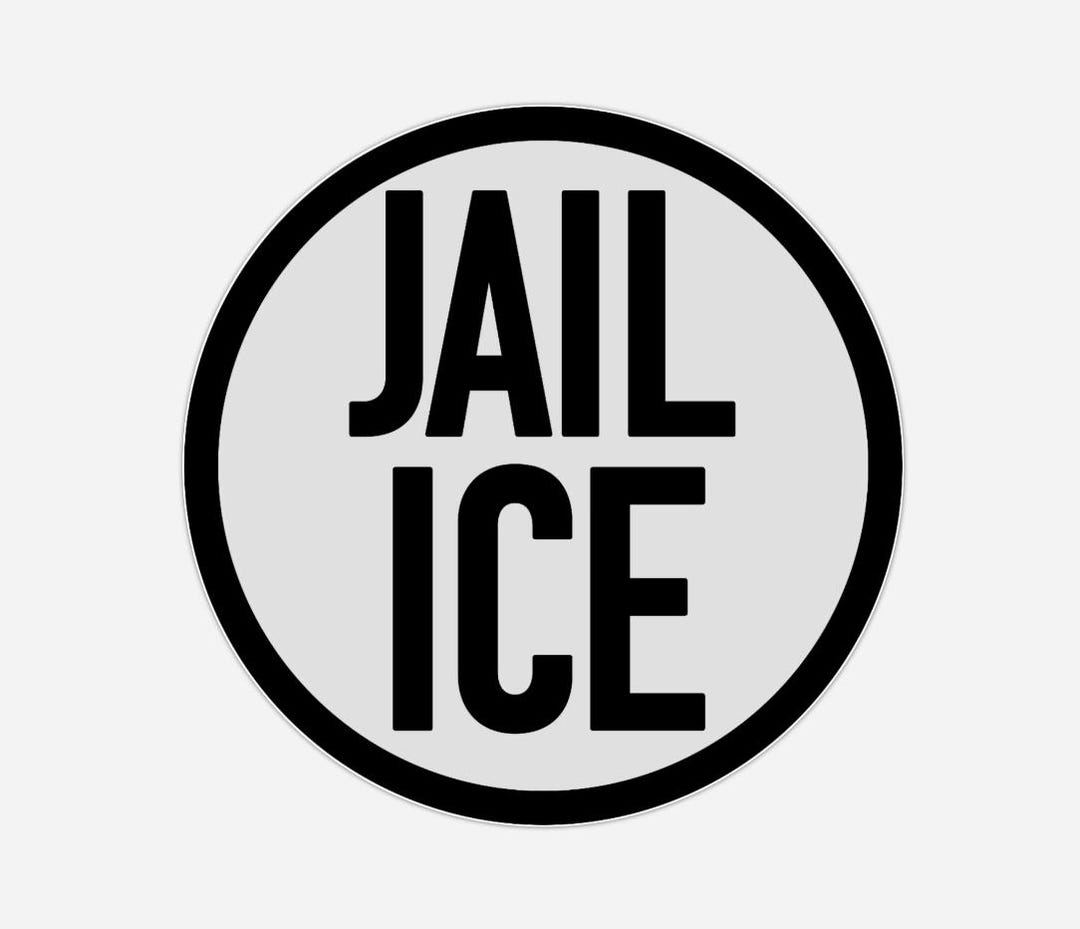2-pack JAIL ICE Anti ICE Car Fridge Door Magnet 3"x3" or 4"x4" Bumper ...