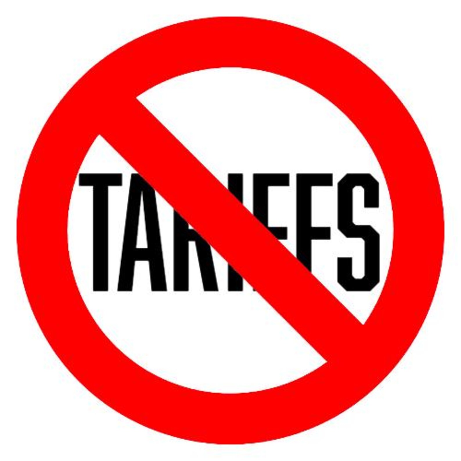 2-pack NO TARIFFS Anti Tariffs Car Fridge Door Magnet 4"x4" Bumper ...