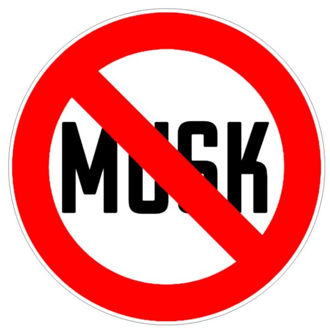 2-pack NO MUSK Anti Musk Car Fridge Door Magnet 4"x4" Bumper Magnet ...
