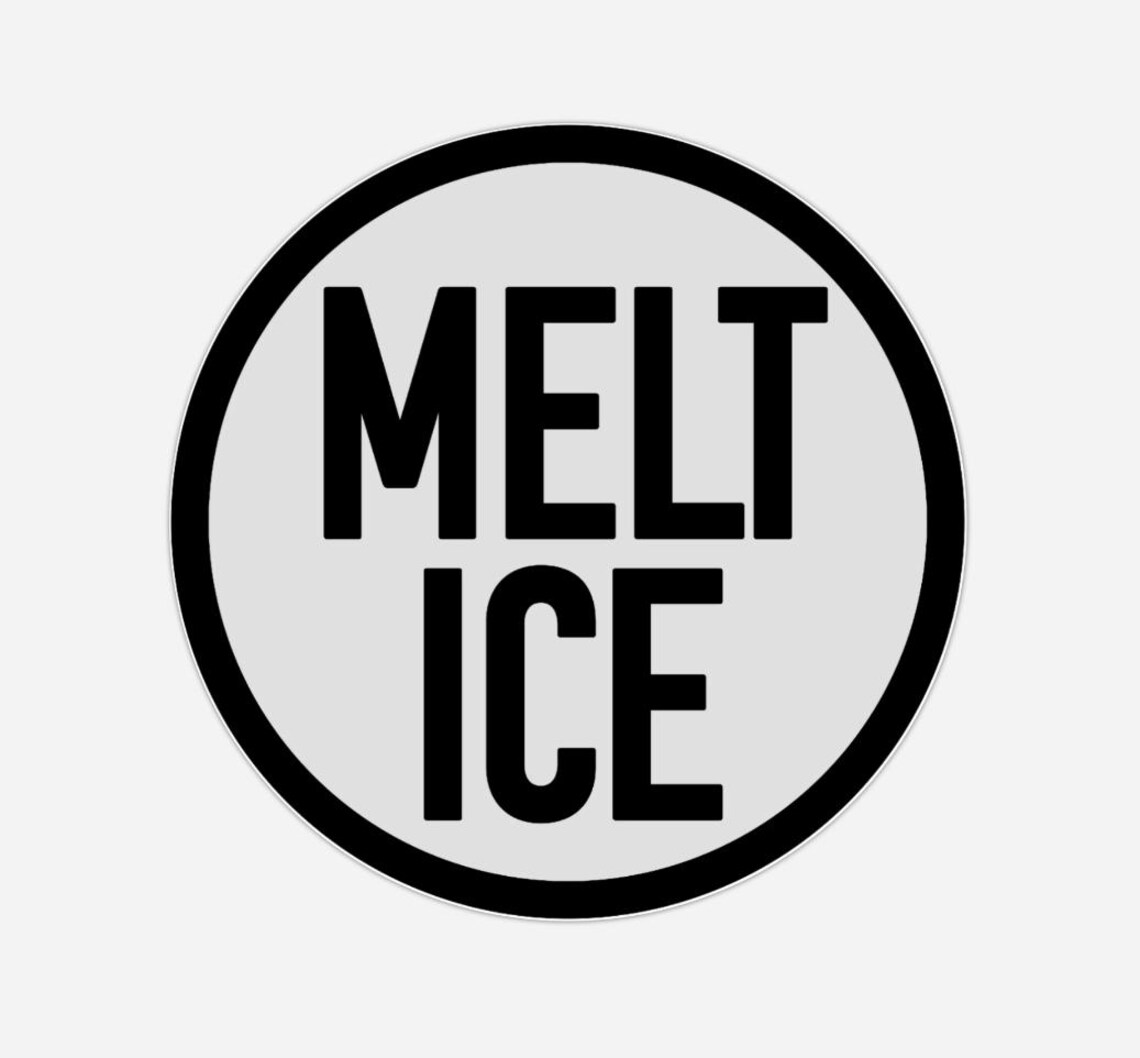 MELT ICE Plastic Stickers – Anti-ice Bumper Decals – Durable Water ...