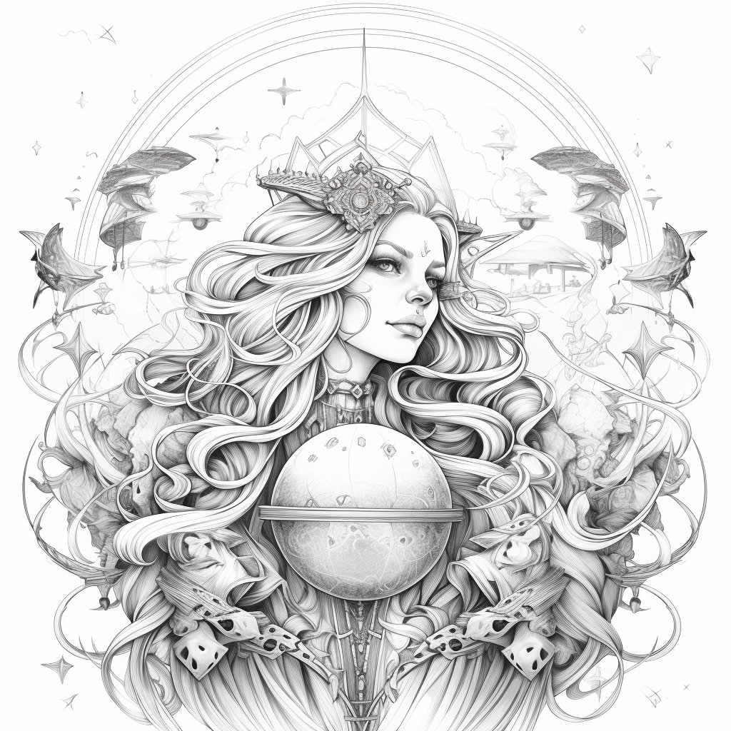 Fancy Esoteric Coloring, Perfect Idea to Unload Your Emotions, Ai ...