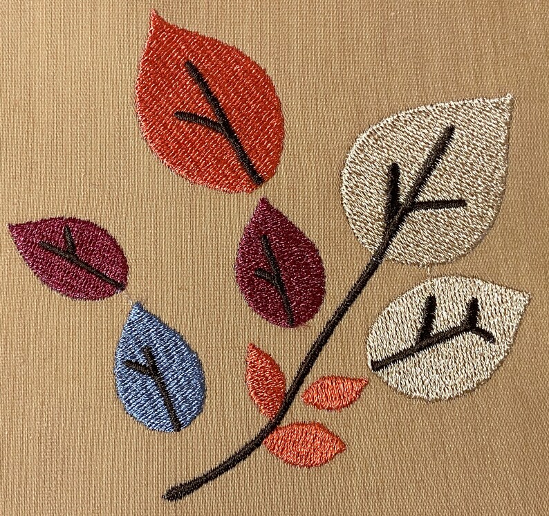 Simple Fall Leaves - Machine Embroidery Designs - 4 Full Designs With ...