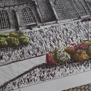 Drawing Architecture Metz - the Botanical Garden - Etsy