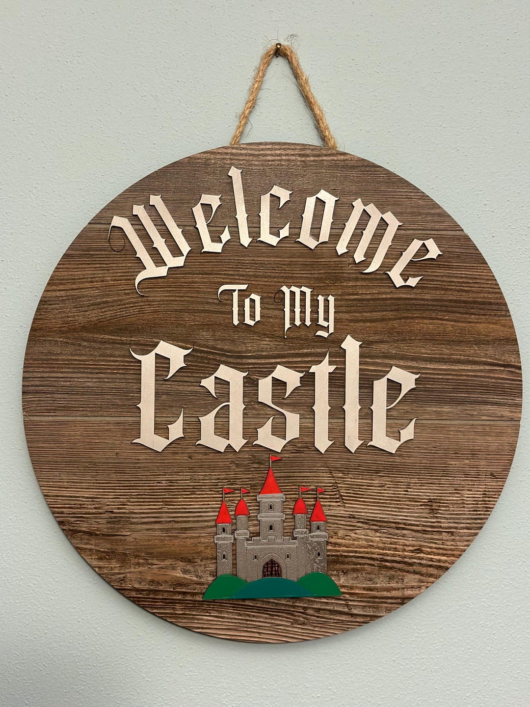 Medieval Welcome Sign With Magnetic Interchangeable Pieces, All Season ...