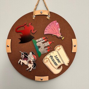 Medieval Welcome Sign With Magnetic Interchangeable Pieces, All Season ...