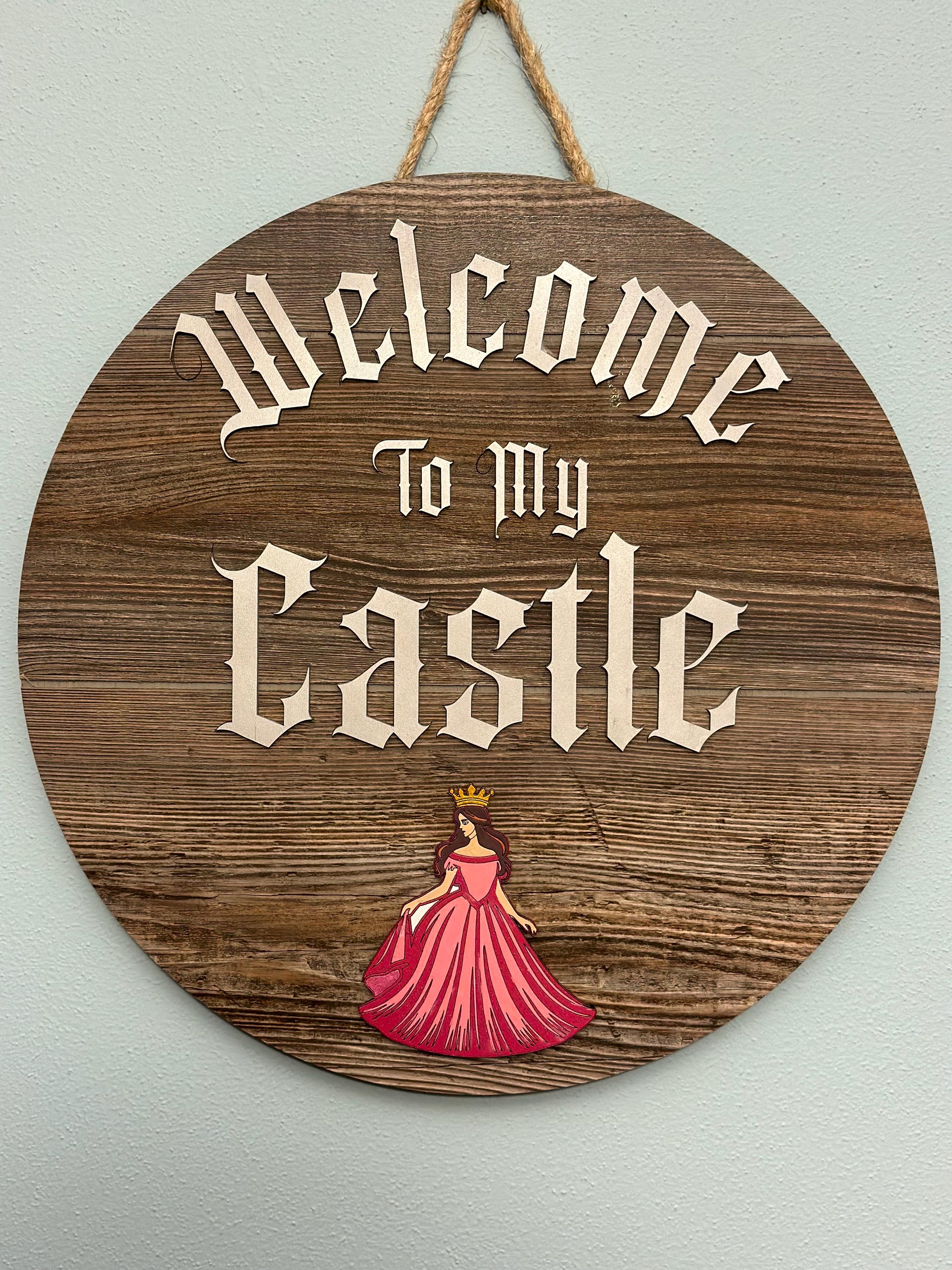 Medieval Welcome Sign With Magnetic Interchangeable Pieces, All Season ...