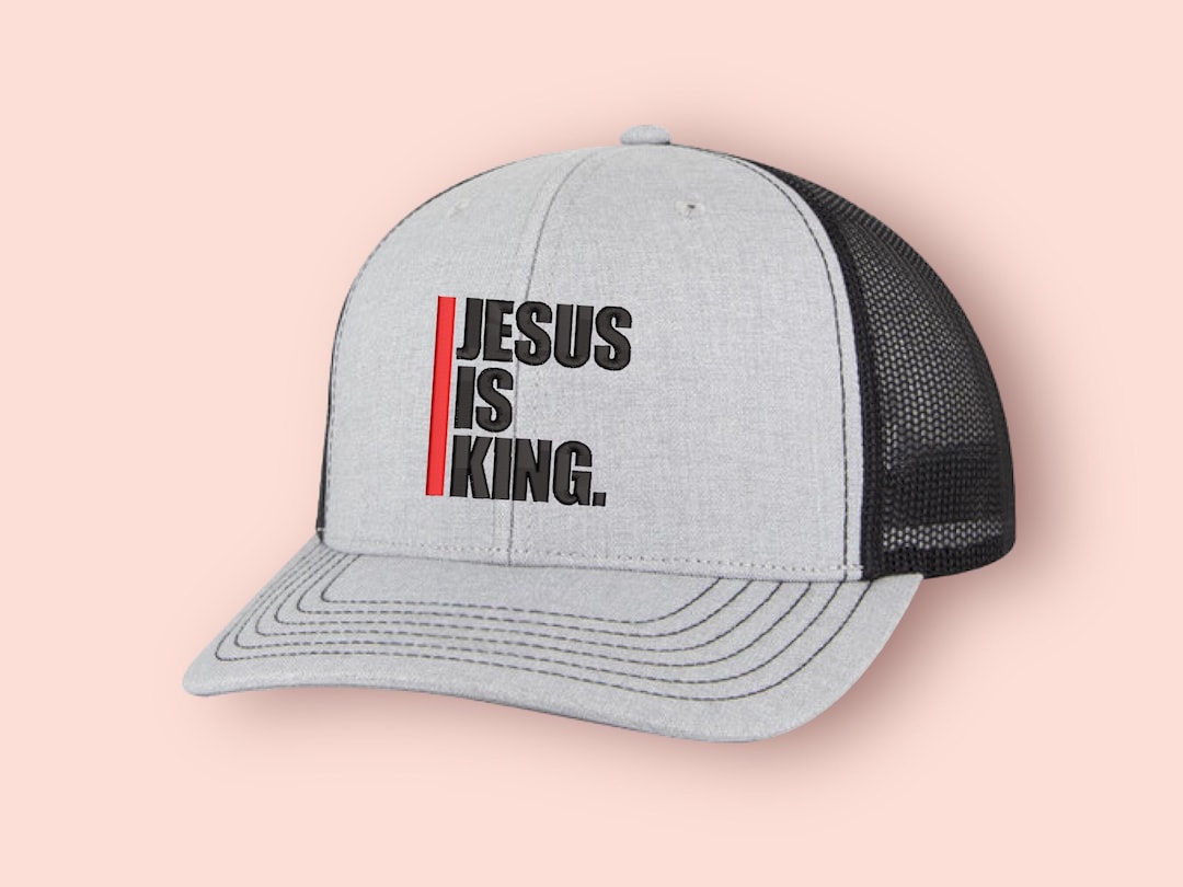 Custom Embroidered Jesus is King Hat Adult and Youth Trucker Hat ...