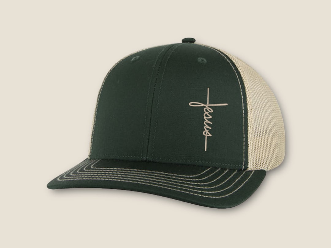 Custom Embroidered Jesus Trucker Hat Christian Gift Gift for Her Gift ...