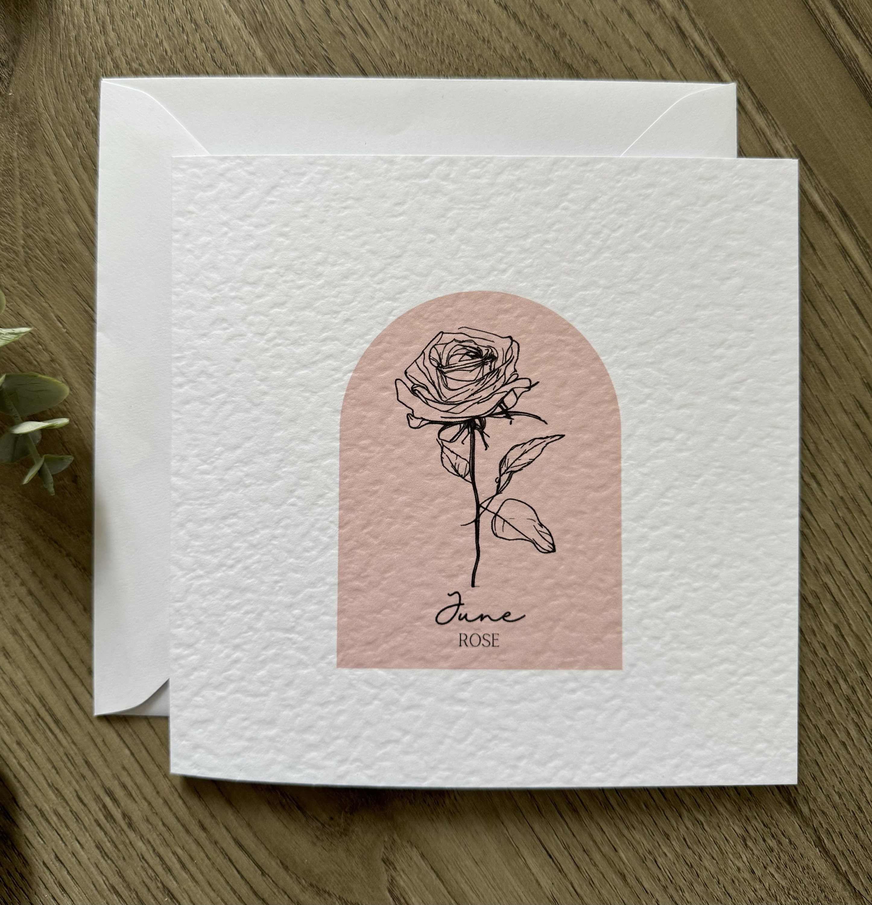 Birth Flower Birthday Card, June Birthday Card, Personalised Birthday ...