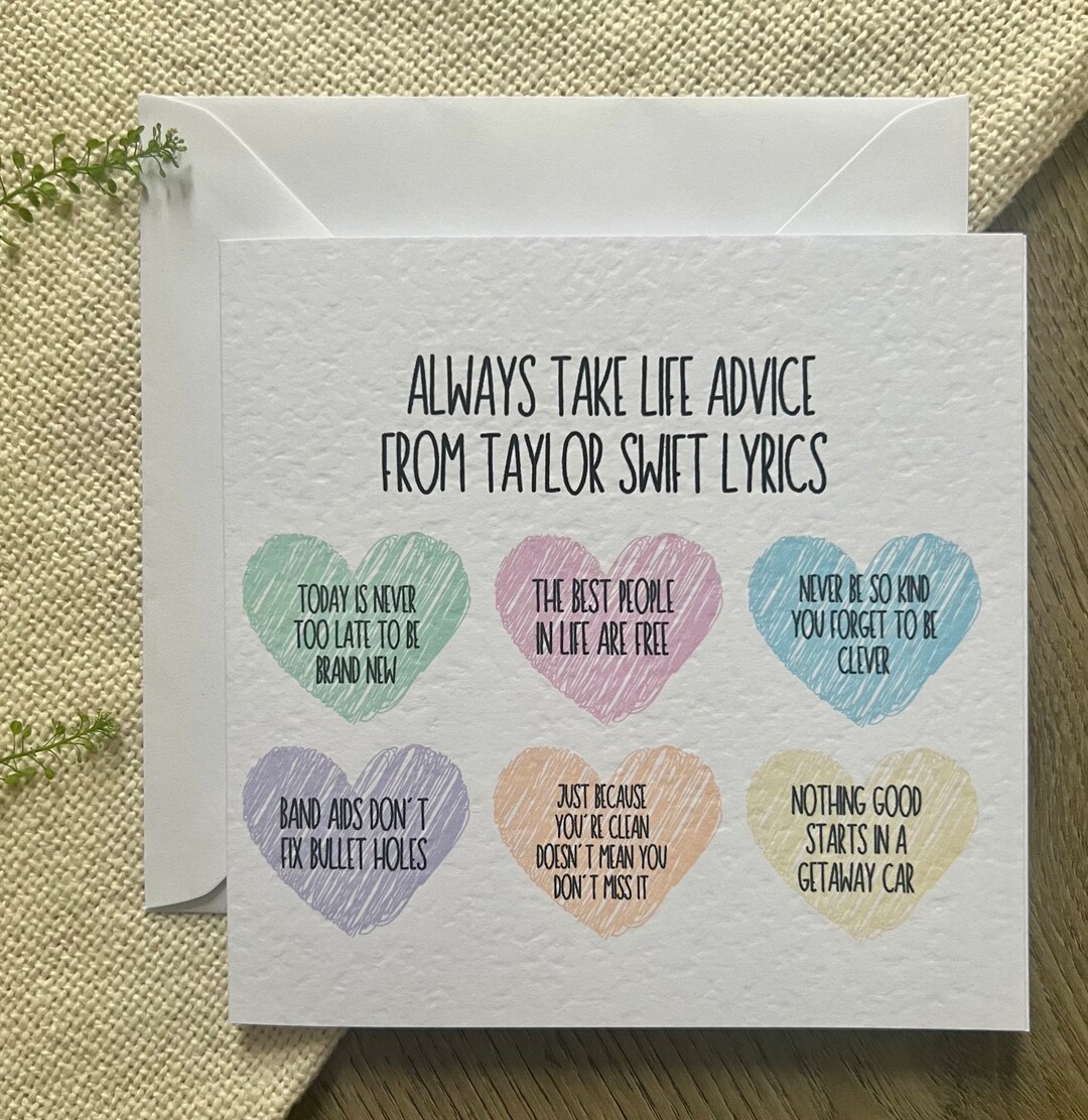 Taylor Swift Card, Taylor Swift Birthday Card, Taylor Swift Wall Art ...
